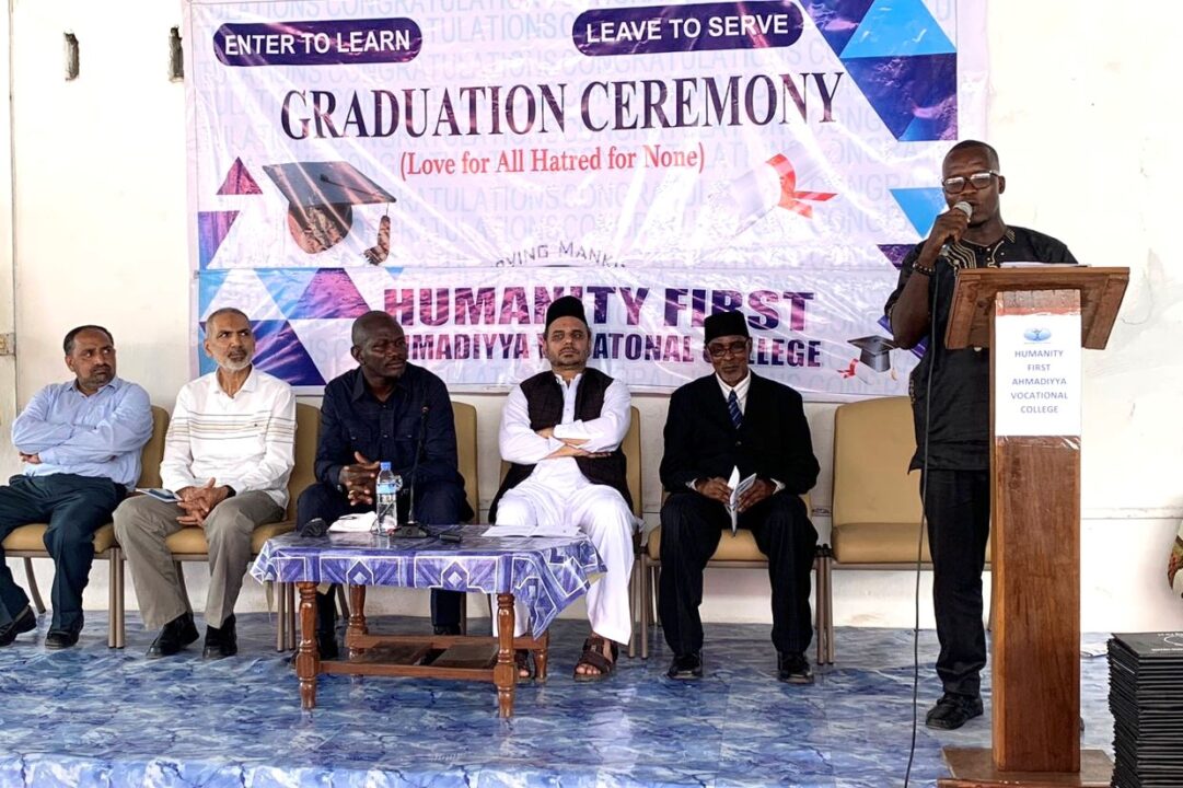 Graduation ceremony of the Humanity First Ahmadiyya Vocational College ...