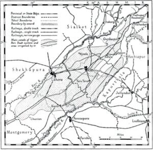 Location of Qadian in appendix to Khutbah Ilhamiyyah
