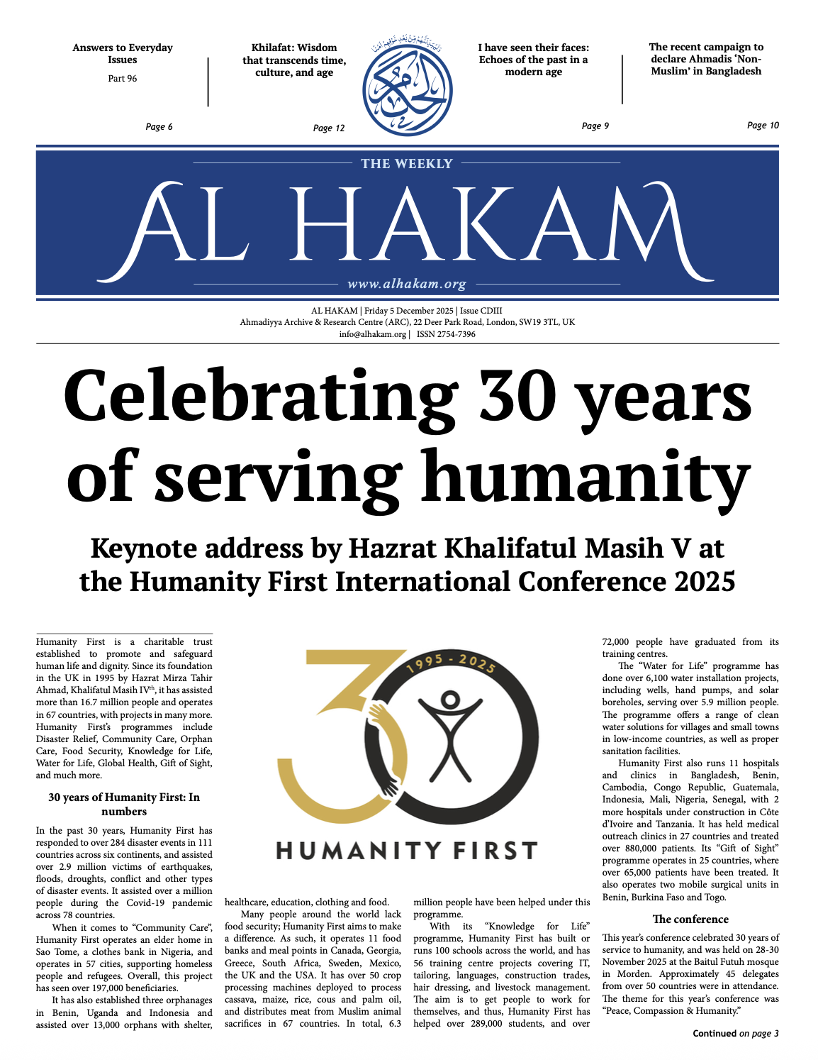 Al Hakam – 5 December 2025 - Al Hakam